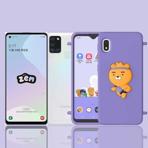 LGU+ 카카오리틀프렌즈폰4 및 SK 갤럭시A21S ZEM 등 키즈폰 0원 요금지원